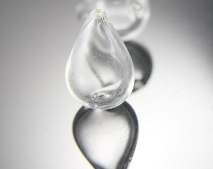 4 Pieces Hand Blown Hollow Glass Beads With Regular 2 Holes - Etsy