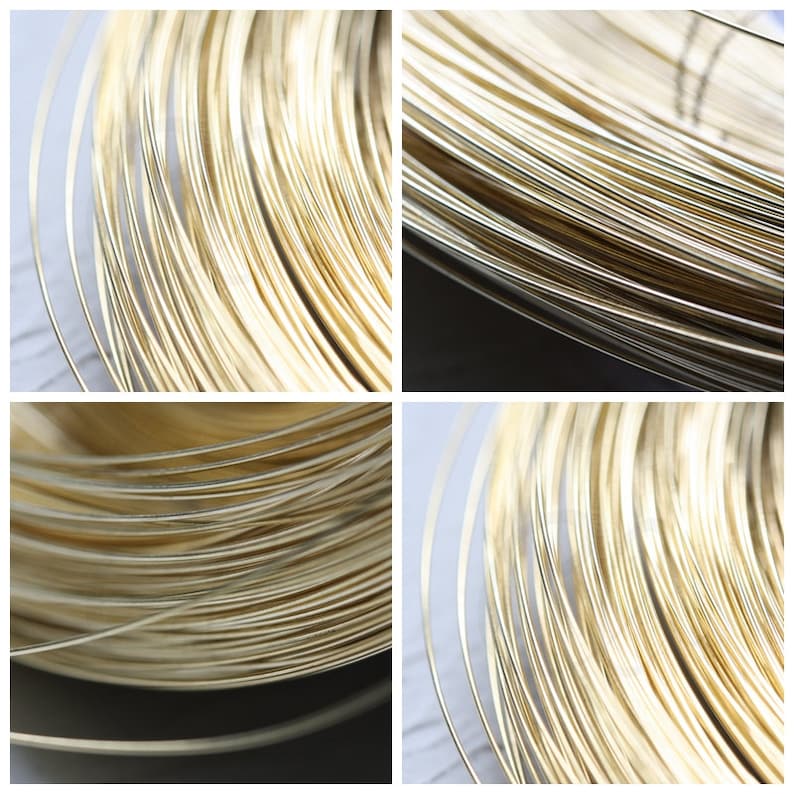 10 Meters 32.8 Feet Half-hard Raw Brass Wrapping Wire | Etsy