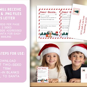 Dear Santa Letter, Santa Letter for Kids, Printable Letter to Santa ...