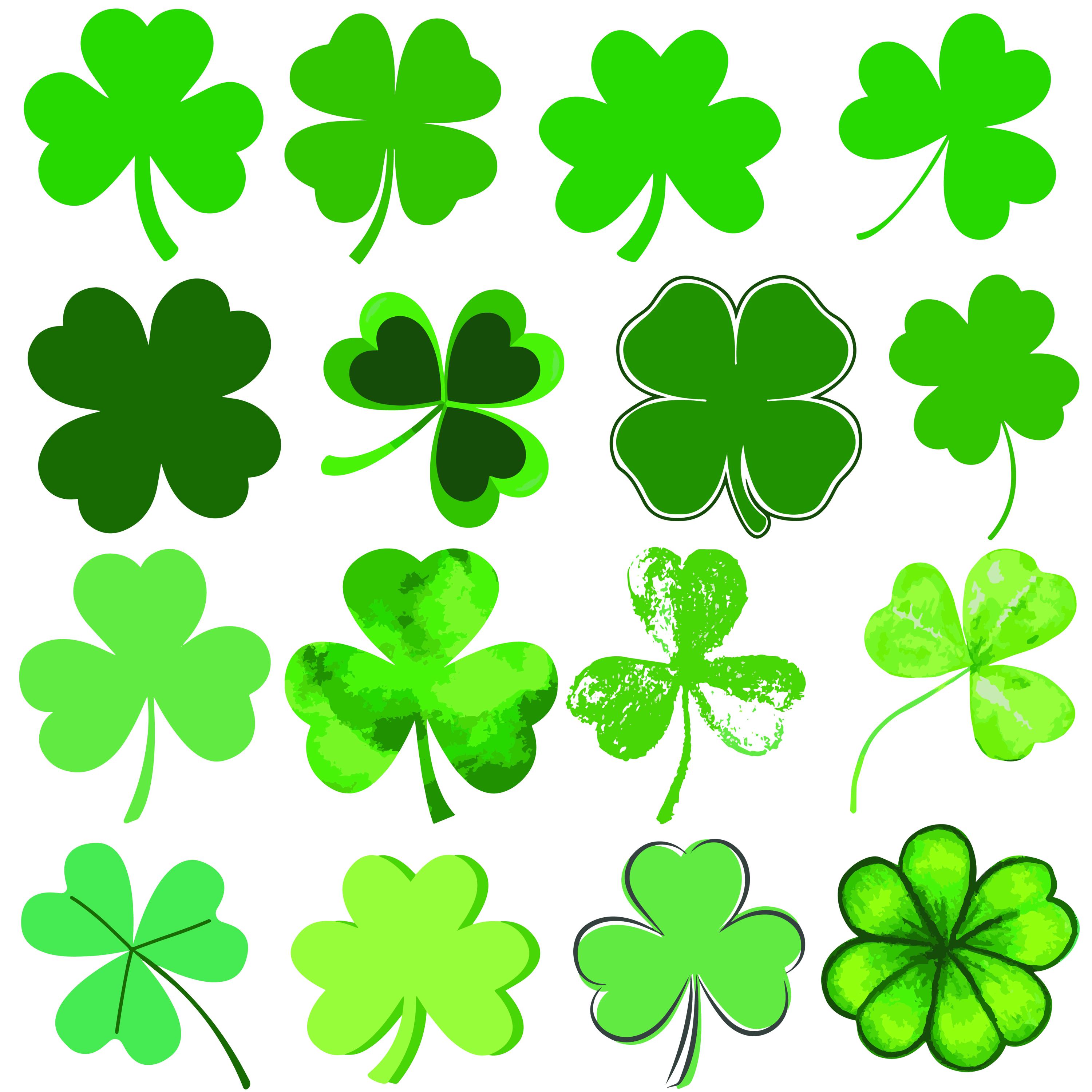 Clover Svg Bundle, Clover PNG Bundle, Shamrock Cricut Design, Clover ...