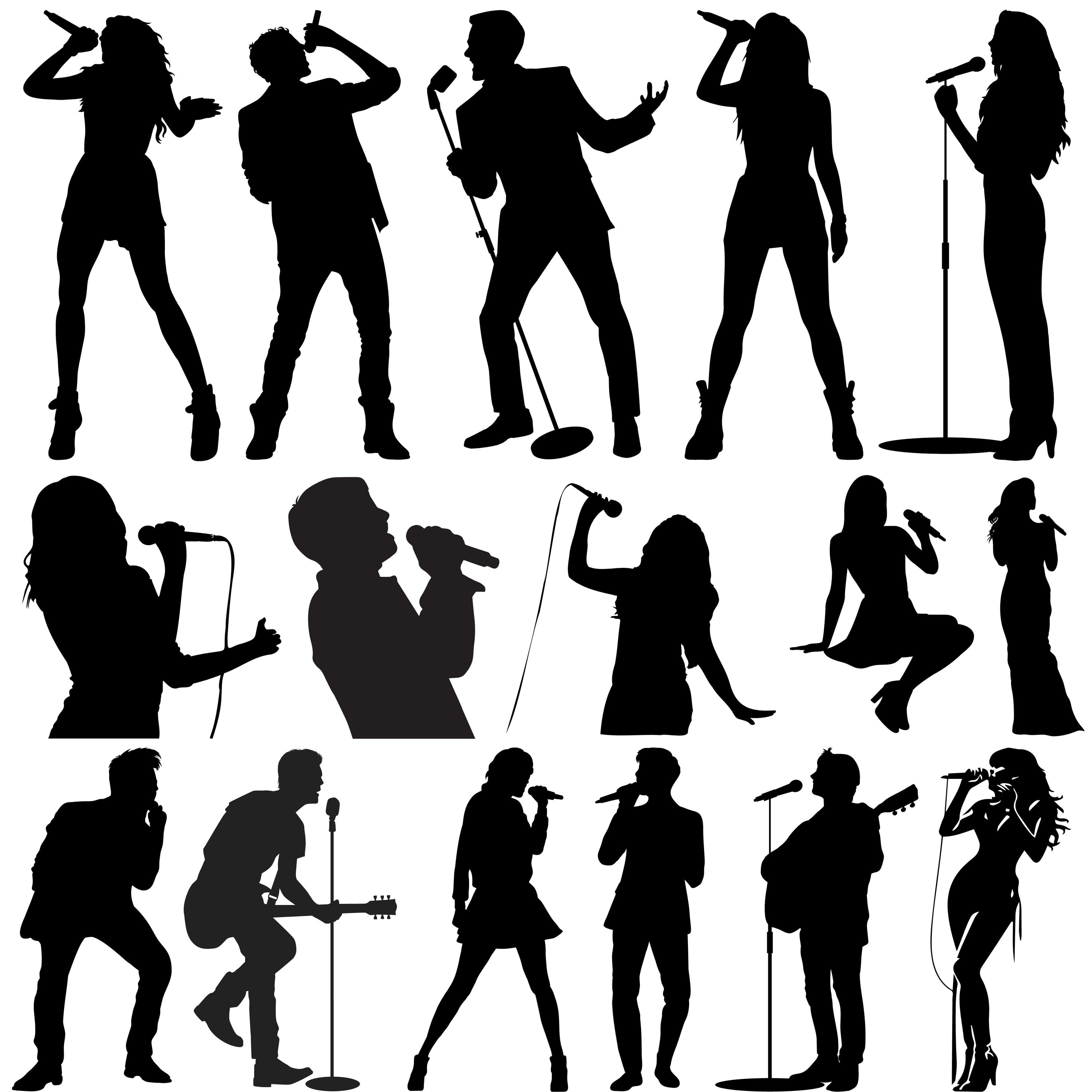 Singer Svg, SVG Files for Cricut, Singer Silhouettes, Music SVG ...