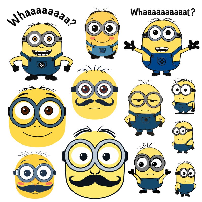 Cartoon PNG Bundle, Funny Cartoon Svg, Cartoon Characters Clipart for ...