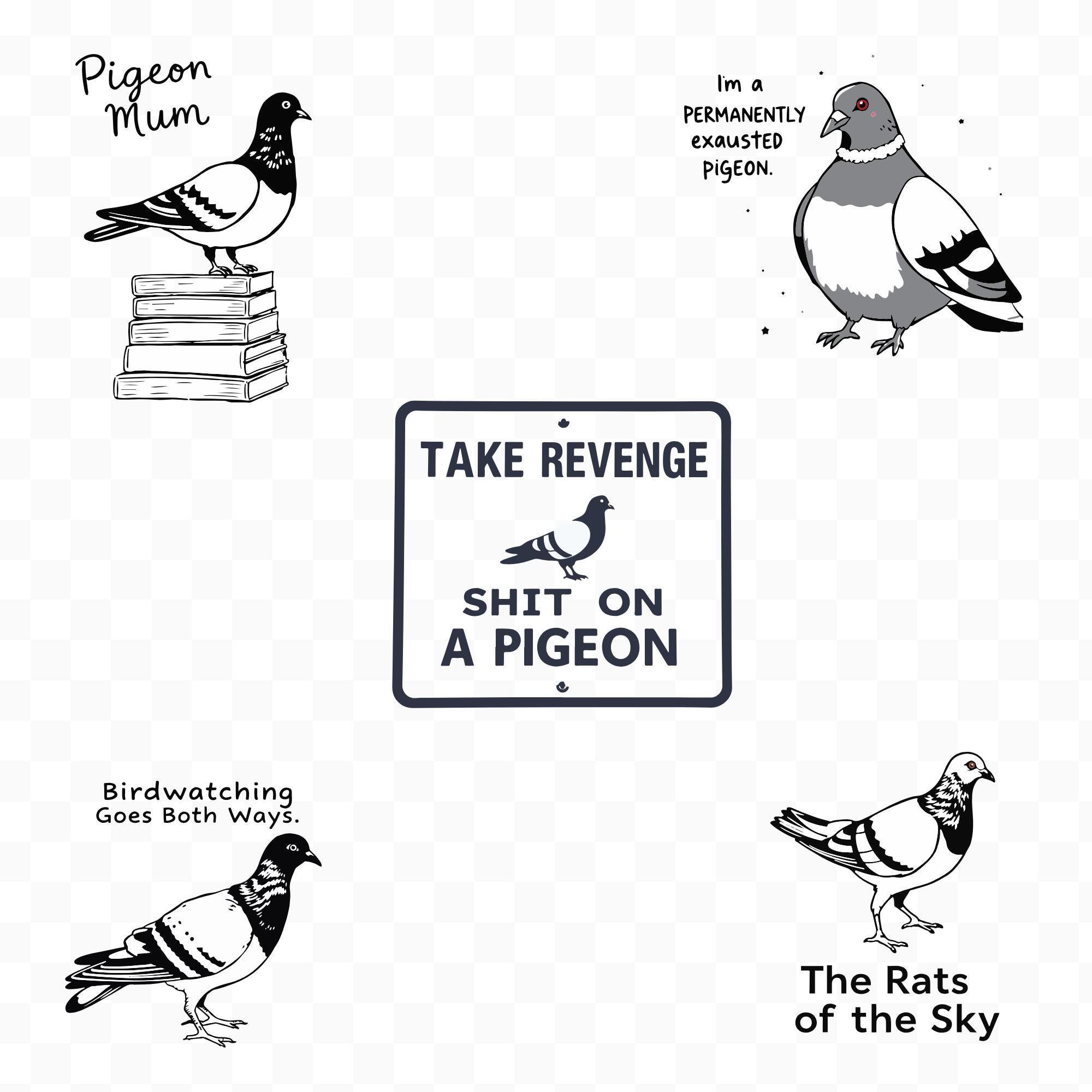 Pigeon Svg Bundle, Funny Quotes, Svg Files for Cricut, Pigeon Shirts ...