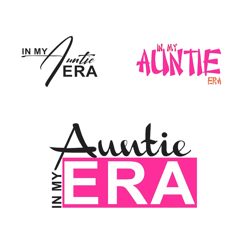 In My Auntie Era Svg Bundle, Aunt Clipart, Auntie Vector, Auntie Era ...