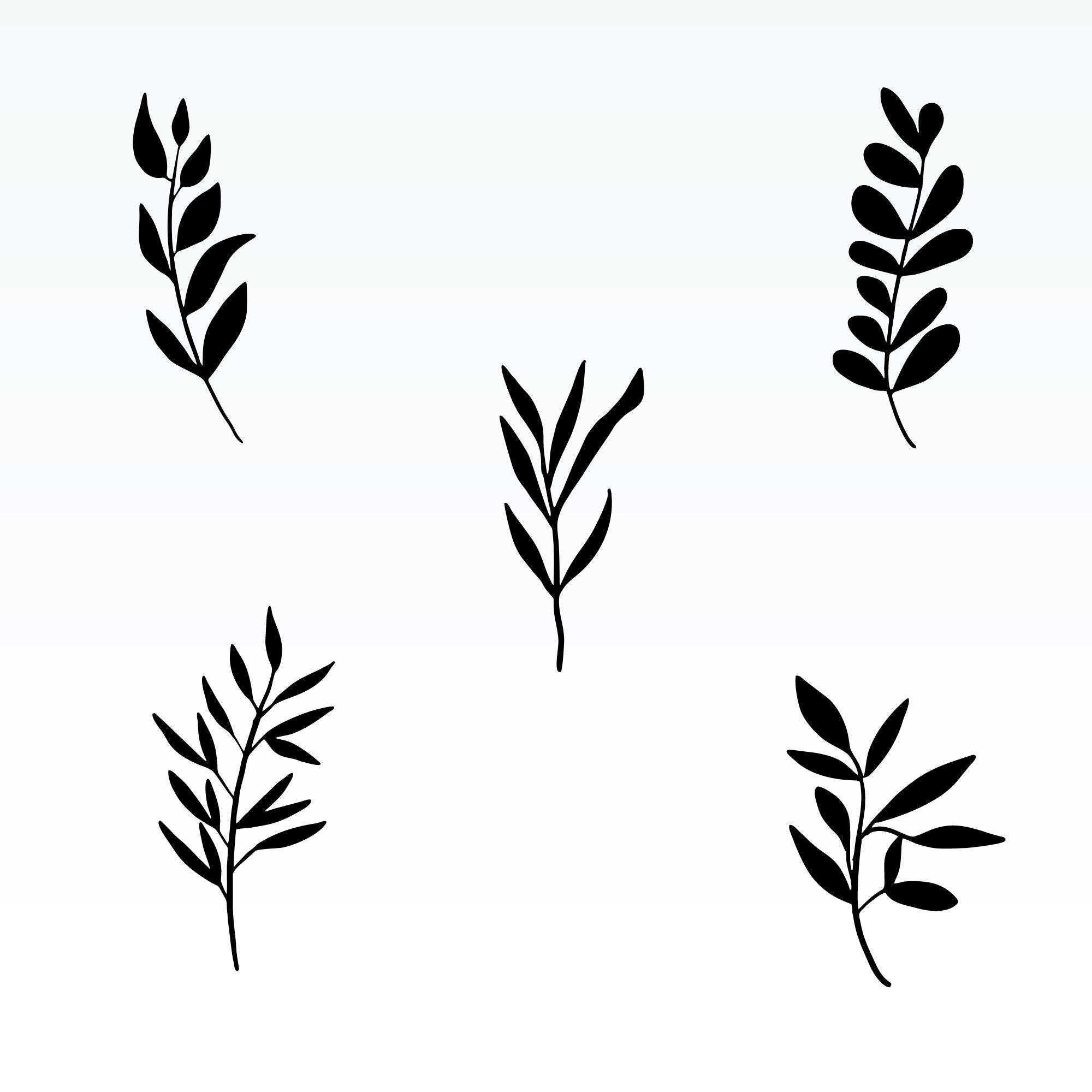 Botanical Leaves Svg Bundle, Botanical Leaves Clipart for Cricut ...