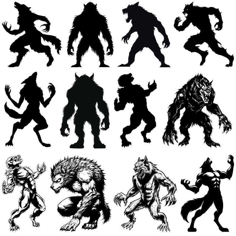 Werewolf SVG Bundle, Wolfman Svg, Werewolf Png, Werewolf Eps, Werewolf ...