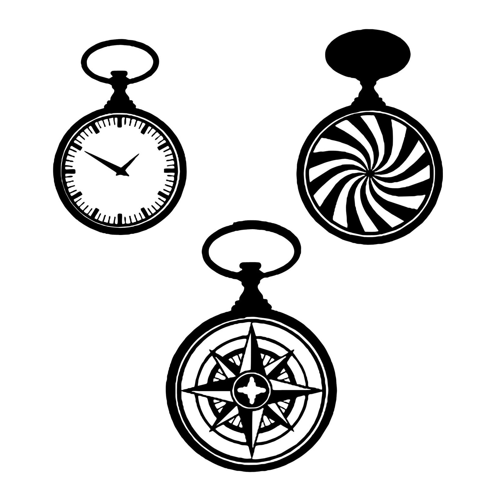 Pocket Watch Svg Bundle, Vintage Pocket Watch Clipart, Pocket Watch ...