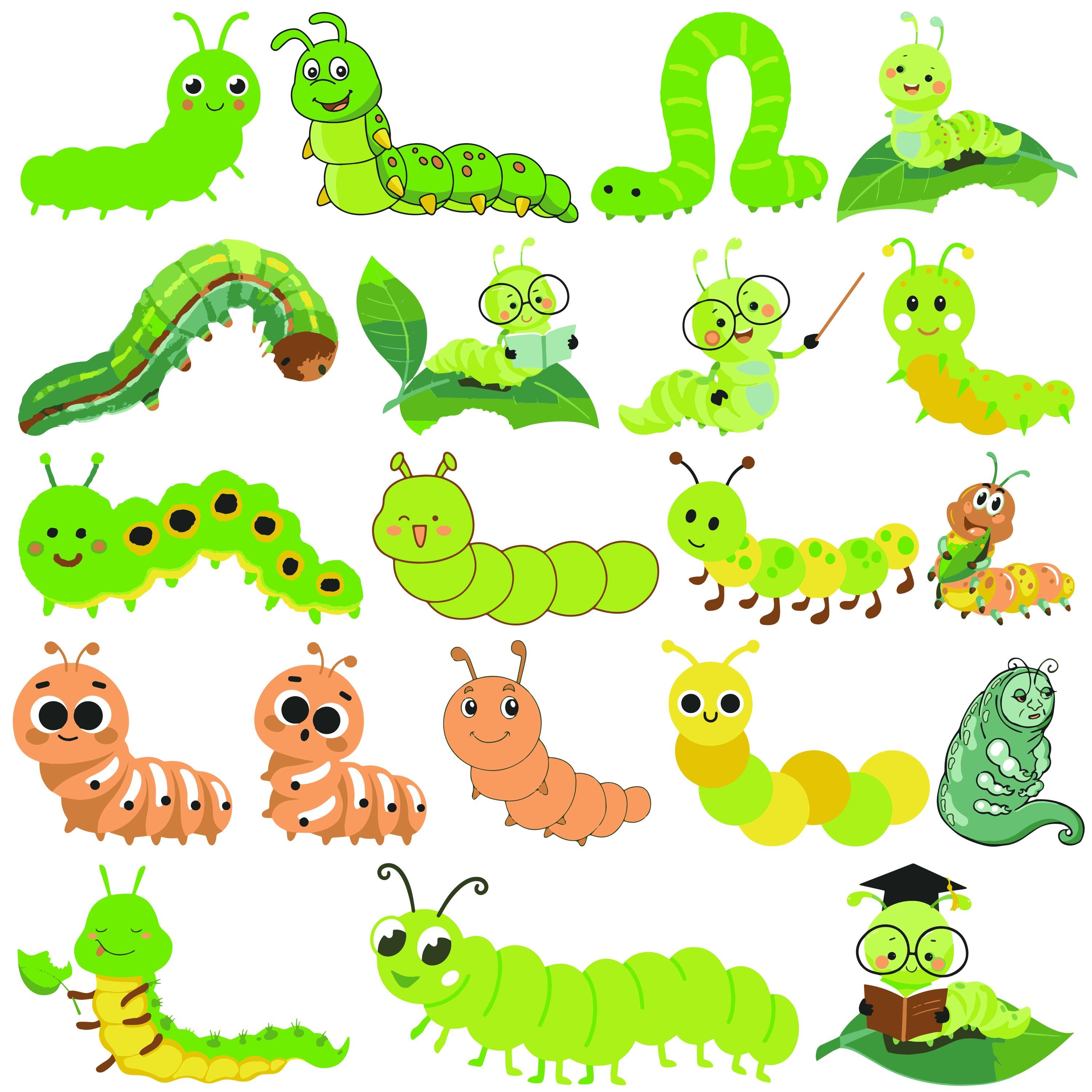 Caterpillar SVG Bundle, Caterpillar Eps, Caterpillar Vector ...