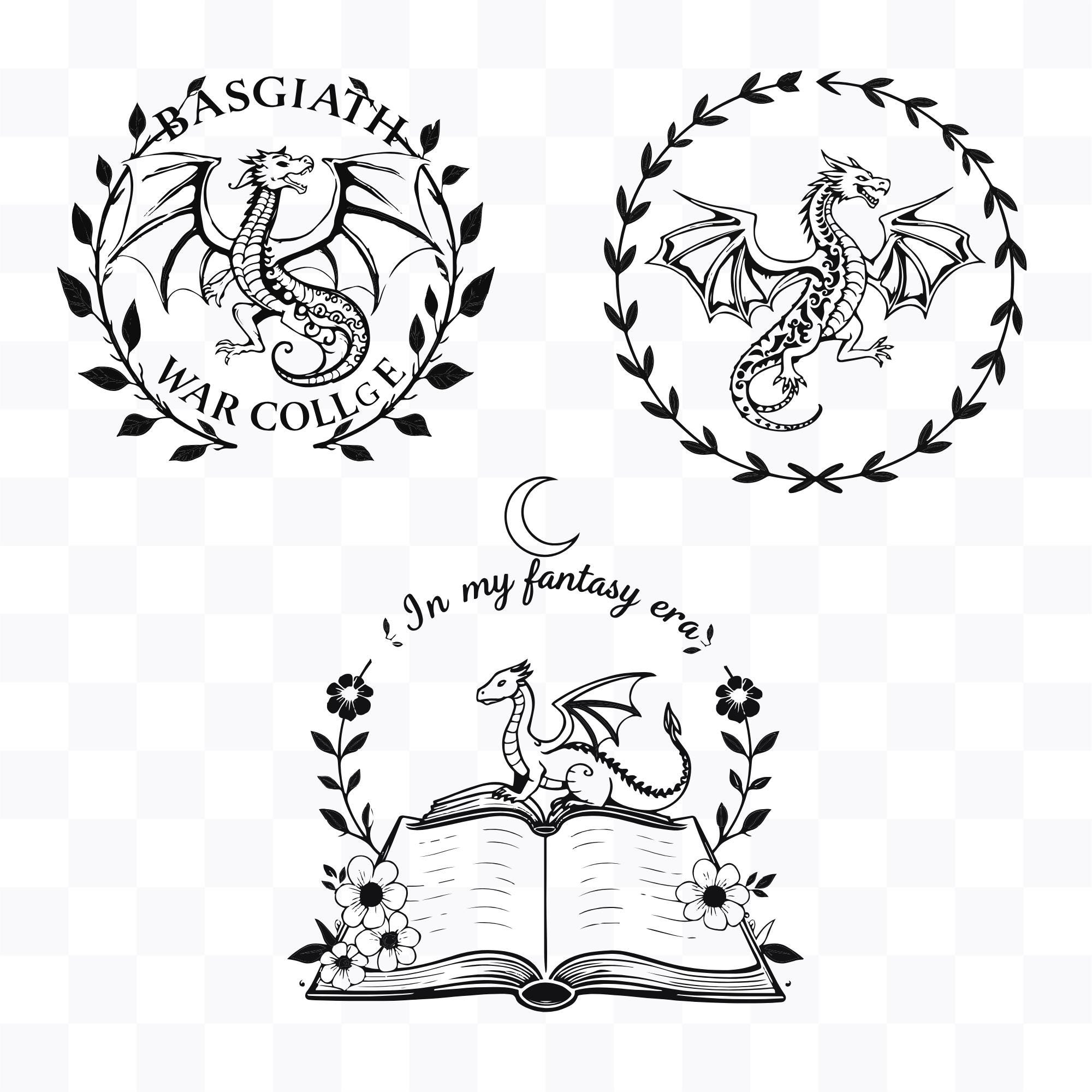 Fourth Wing Svg Bundle, Dragon Clipart, Fourth Wing Vector, Riders ...