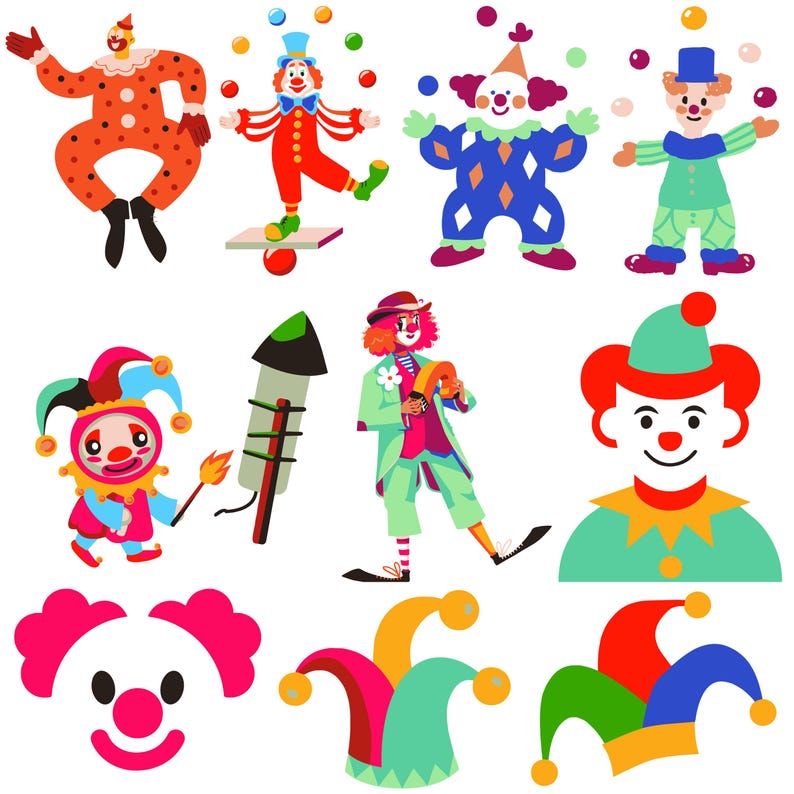 Clown SVG, Evil Clown Cricut, Clown Face Svg, Halloween Svg, Clown Head ...