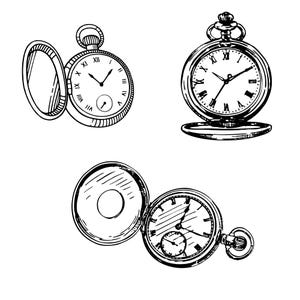 Pocket Watch Svg Bundle, Vintage Pocket Watch Clipart, Pocket Watch ...
