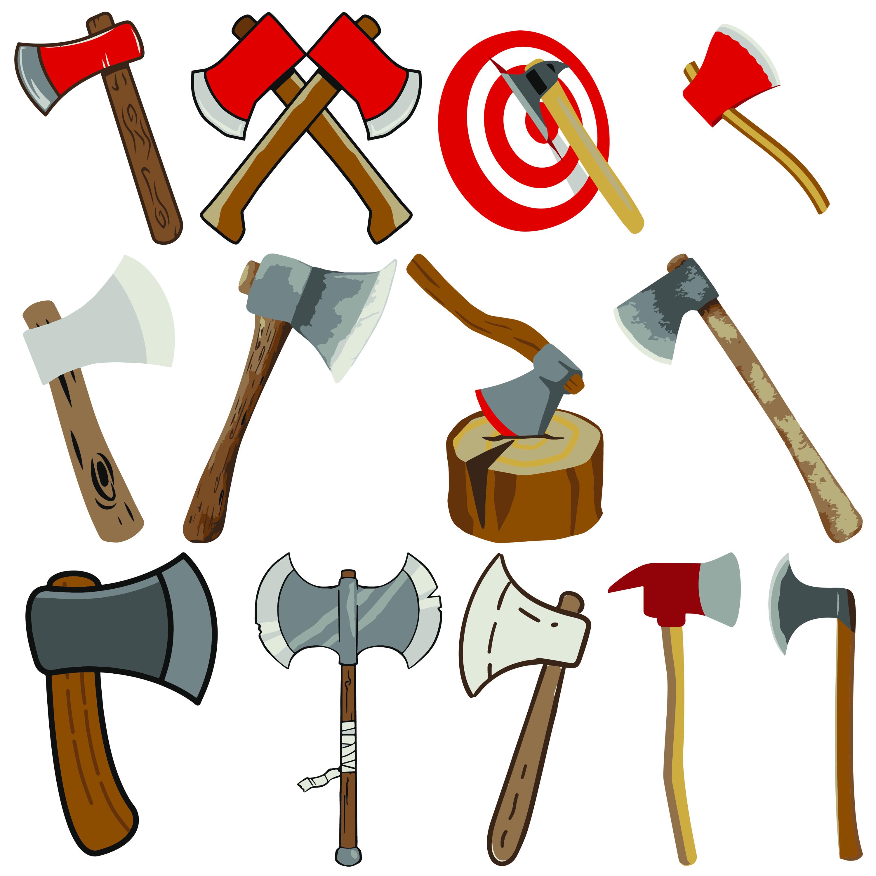 Axe SVG Bundle, Axe Vector, Axe Clipart, Viking Axe Svg, Ancient Weapon ...