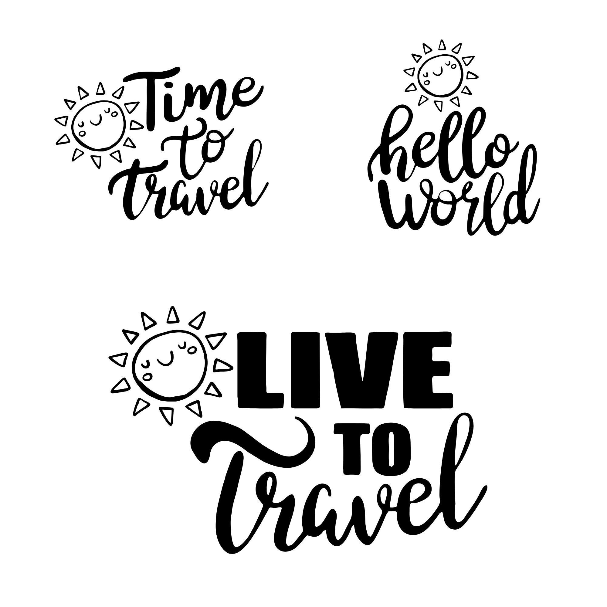 Travel Svg Bundle, Funny Travel Clipart, Traveling Vector, Vacation ...