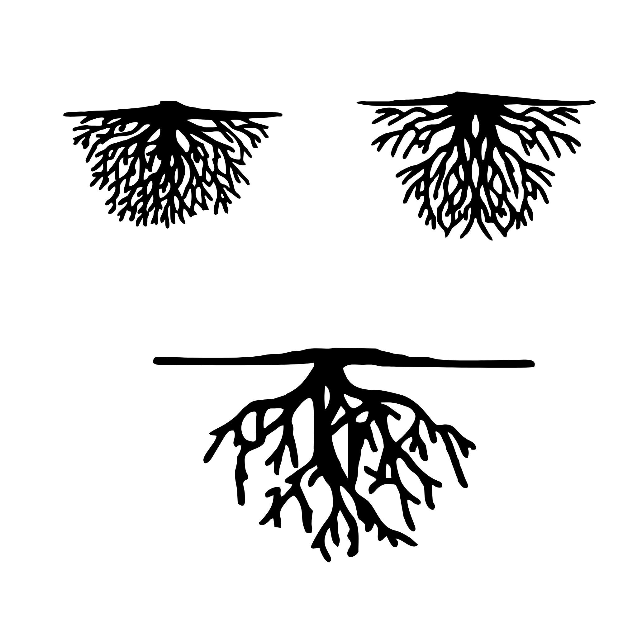 Tree Roots Svg Bundle, Roots Clipart, Roots Vector, Tree Roots Decal ...