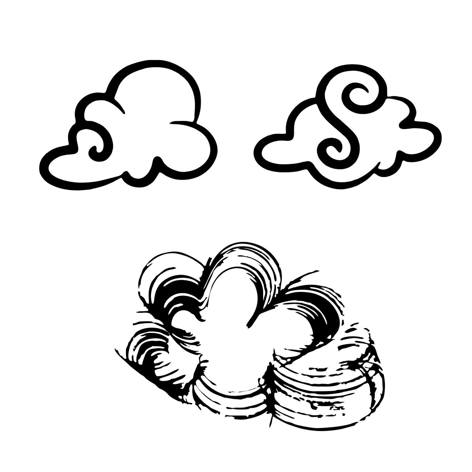 Clouds Svg Bundle, Weather Cloud Clipart, Cloud Vector, Clouds Decal ...