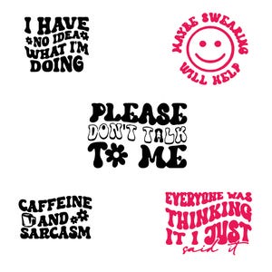 Sarcasm Svg Bundle, Sarcasm Clipart for Cricut, Sarcasm Silhouette ...