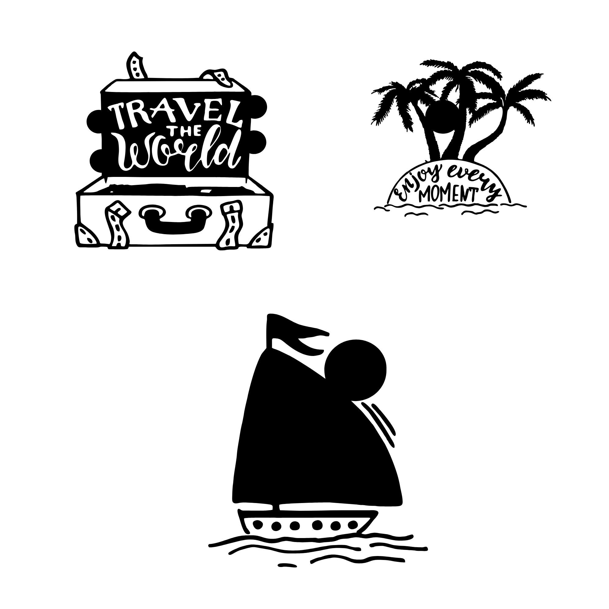 Travel Svg Bundle, Funny Travel Clipart, Traveling Vector, Vacation ...