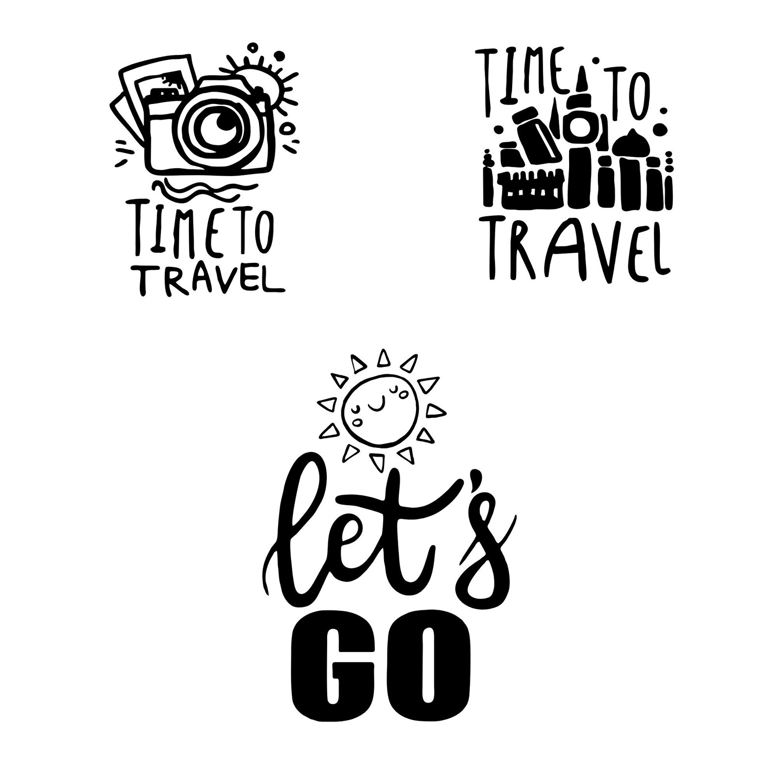 Travel Svg Bundle, Funny Travel Clipart, Traveling Vector, Vacation ...