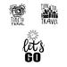 Travel Svg Bundle, Funny Travel Clipart, Traveling Vector, Vacation ...