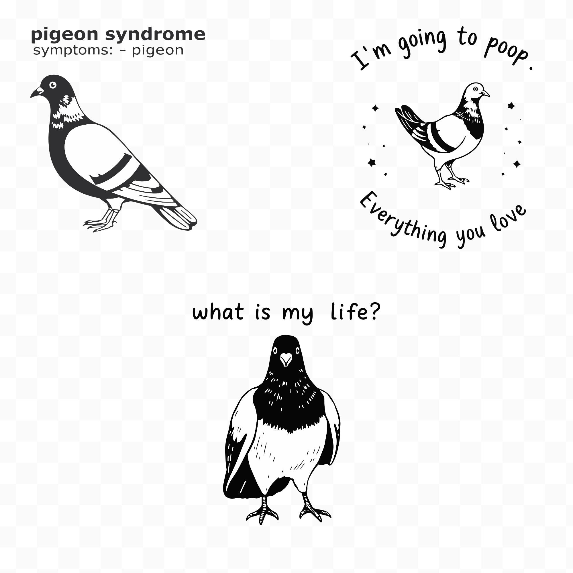 Pigeon Svg Bundle, Funny Quotes, Svg Files for Cricut, Pigeon Shirts ...