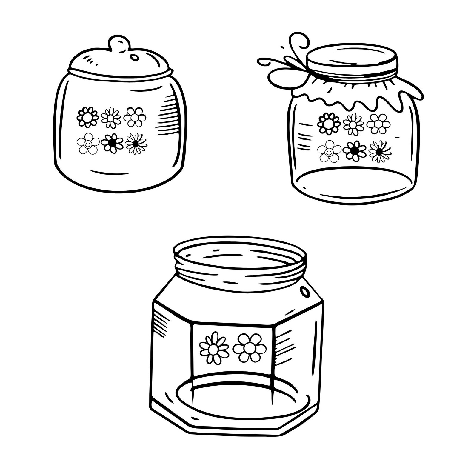Mason Jar Svg Bundle, Glass Jar Clipart, Kitchen Vector, Mason Jar ...