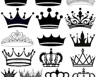 Crown SVG Bundle, Crown Svg, Tiara Svg, Queen Tiara Svg, Princess Tiara ...