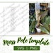TEMPLATE Moss Pole D Shaped Stackable for Climbing Plants Like Monstera ...