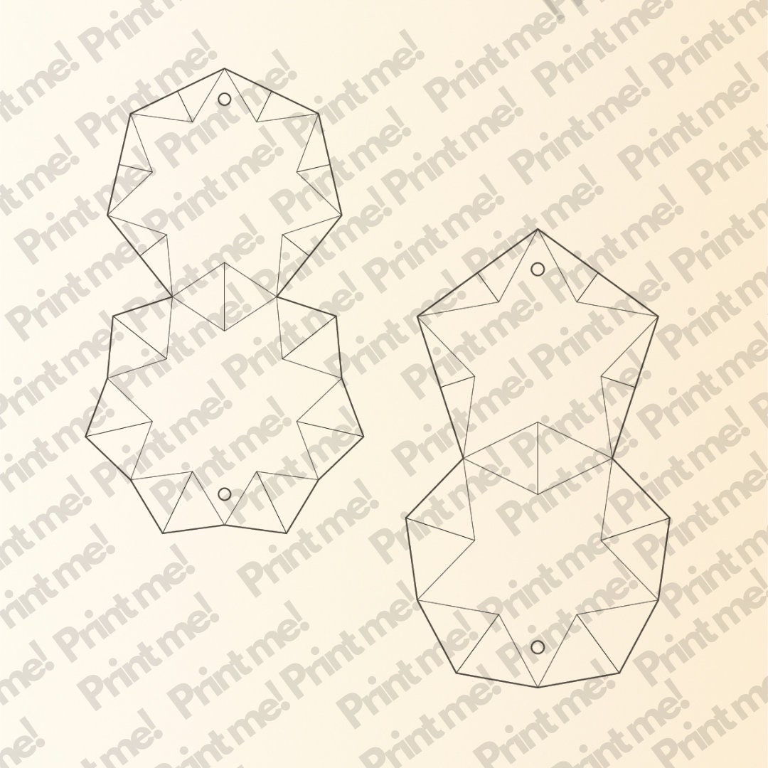 7 Star Box Template, Star Box SVG, Transparent Star Box, Star Shape ...