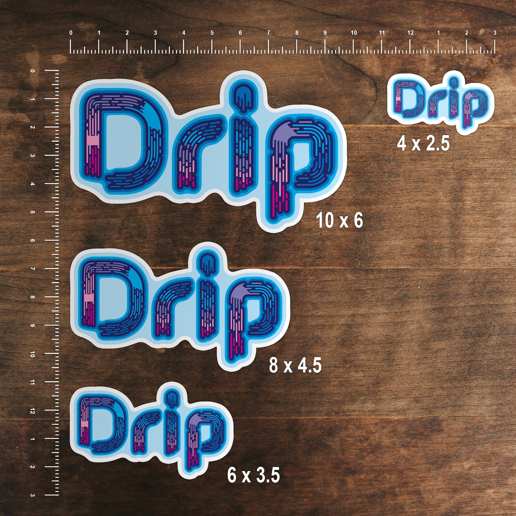 Baseball Softball Drip - Vinyl Decal - Etsy