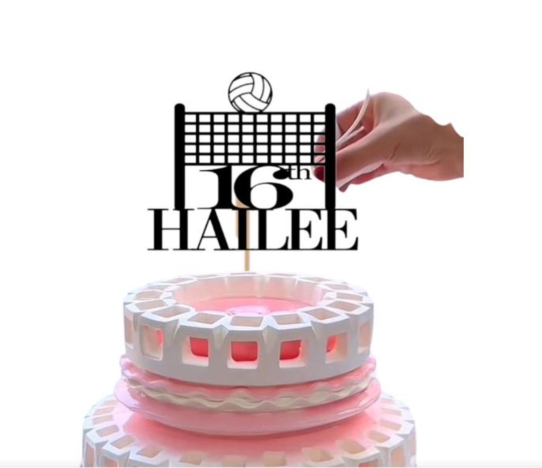 Volleyball Net Birthday Cake Topper Beach Volleyball Gift Themed Sport ...