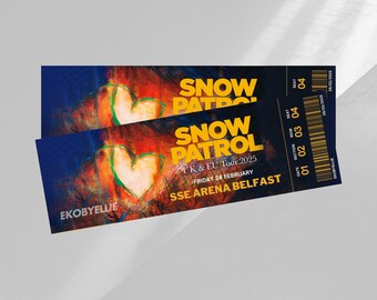 The Killers Replica Concert Ticket | Personalised Event Ticket ...