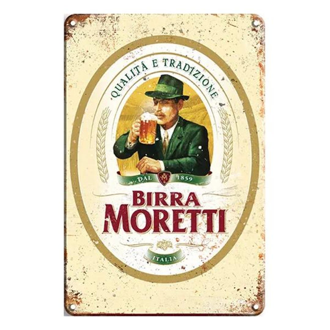 Birra Moretti Qualità E Tradizione Retro Aluminium Sign 20cm X 30cm - Etsy
