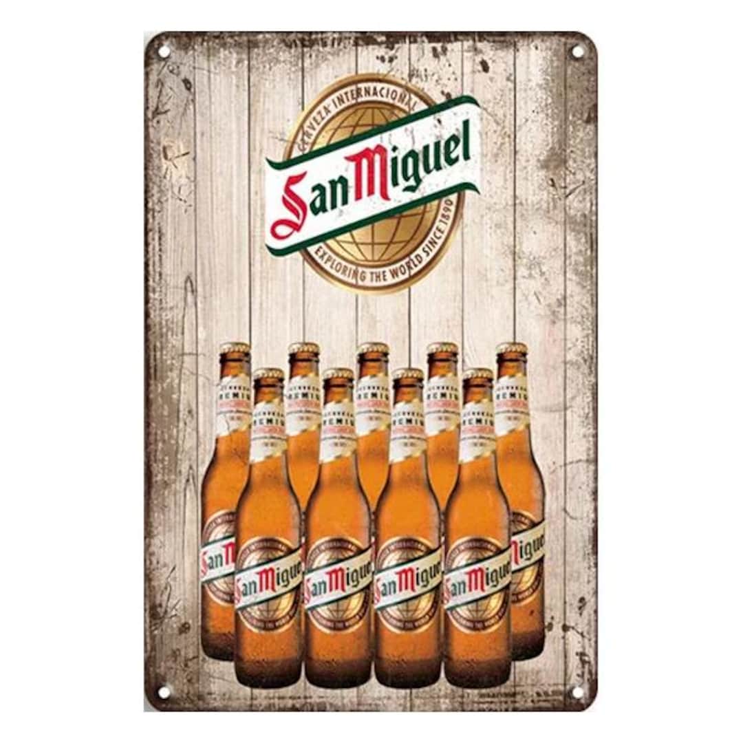 San Miguel Vintage Beer Bottle Wall Sign 20cm X 30cm - Etsy