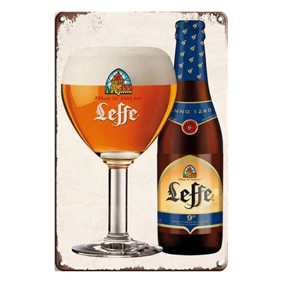 Leffe Abbey Beer Retro Aluminium Sign Vintage Belgian Beer Plaque - Etsy