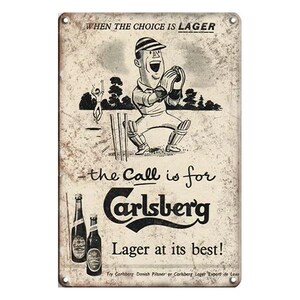 Carlsberg Lager Retro Metal Sign 20cm X 30cm - Etsy
