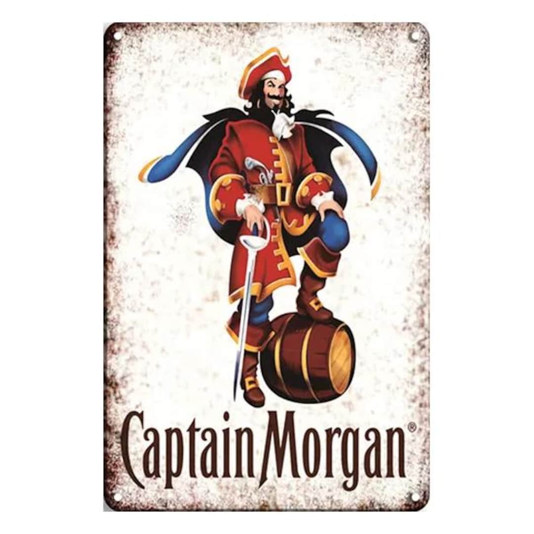 Captain Morgan Retro Metal Sign - Etsy