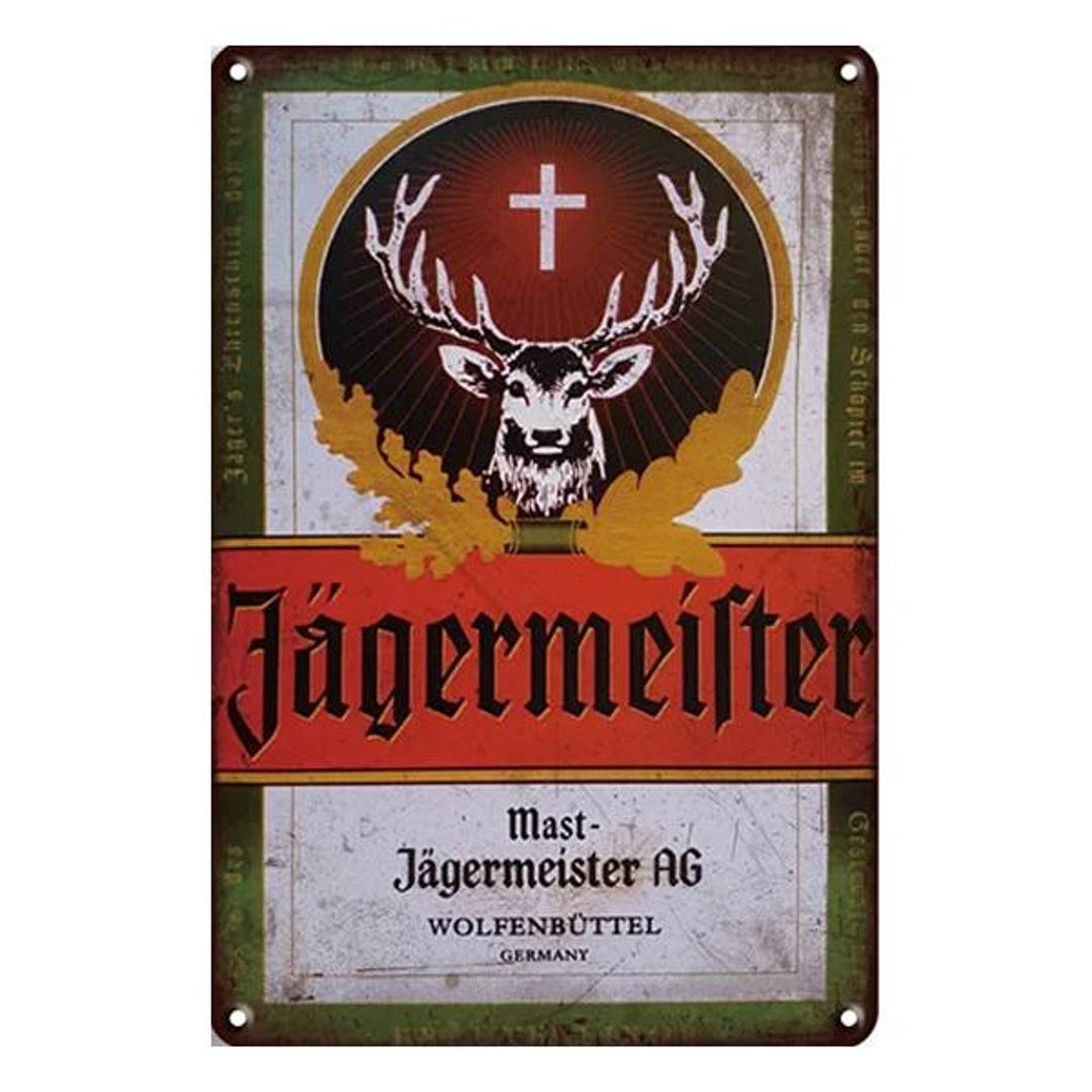 Jägermeister Retro Metal Sign - Etsy