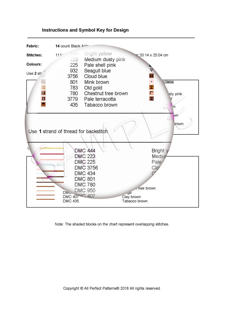 Owl Mandala Cross Stitch PDF Pattern Zentangle Animals | Etsy