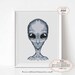 Alien - Cross Stitch PDF Pattern, Modern Embroidery Hoop Space Art - Etsy