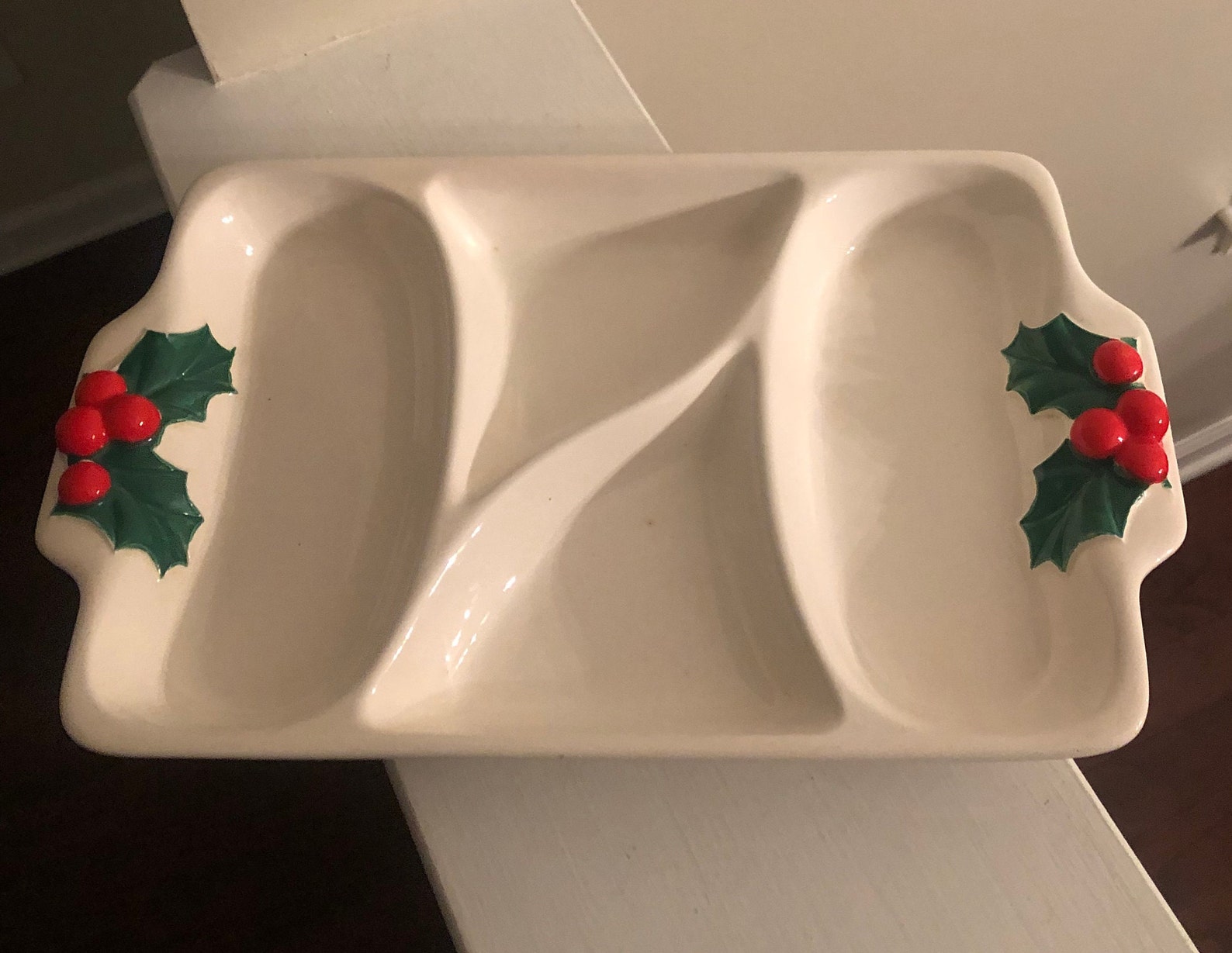 Vintage Rectangle Christmas Serving Platter - Etsy