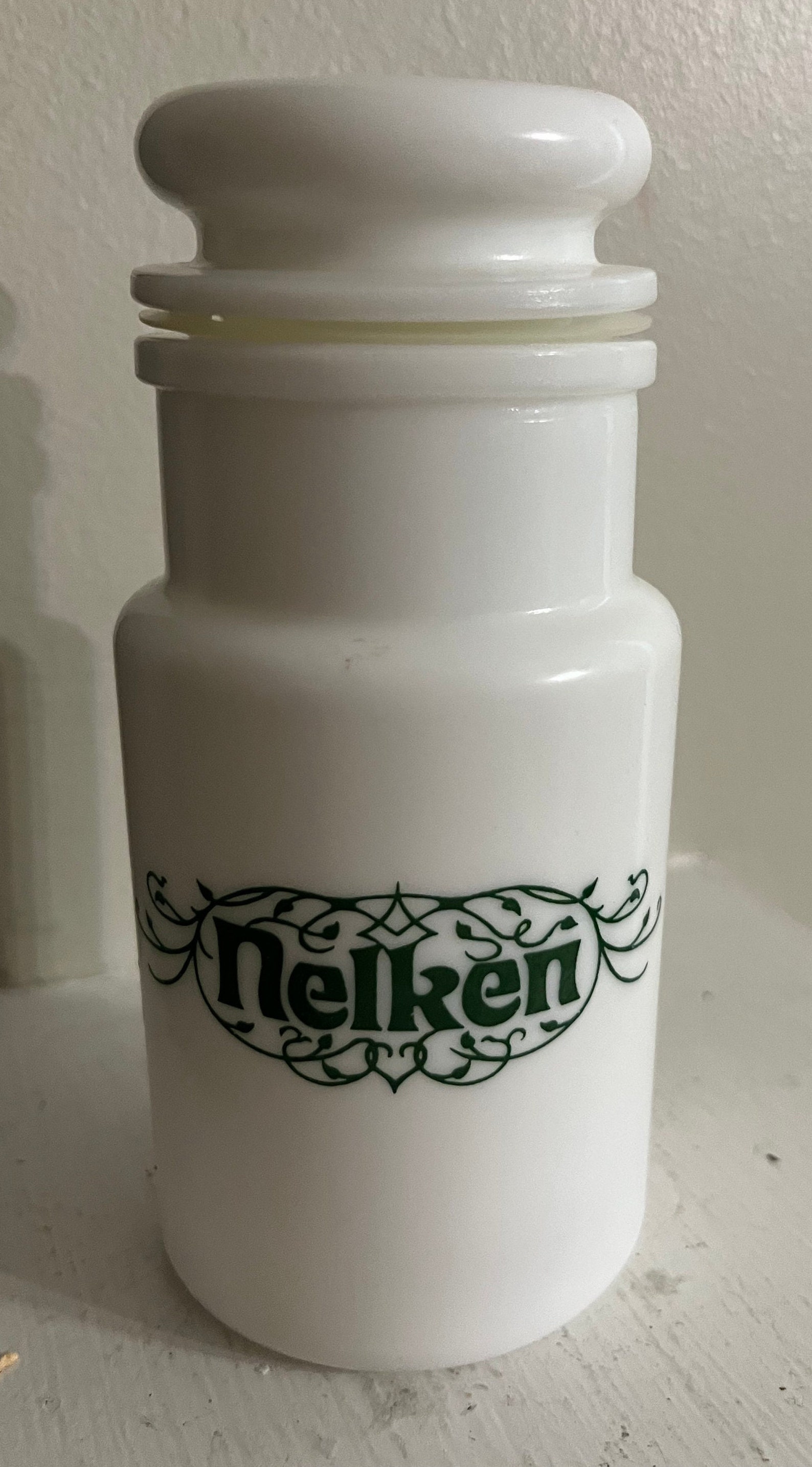Vintage Italian White Glass Cloves Bottle - Etsy