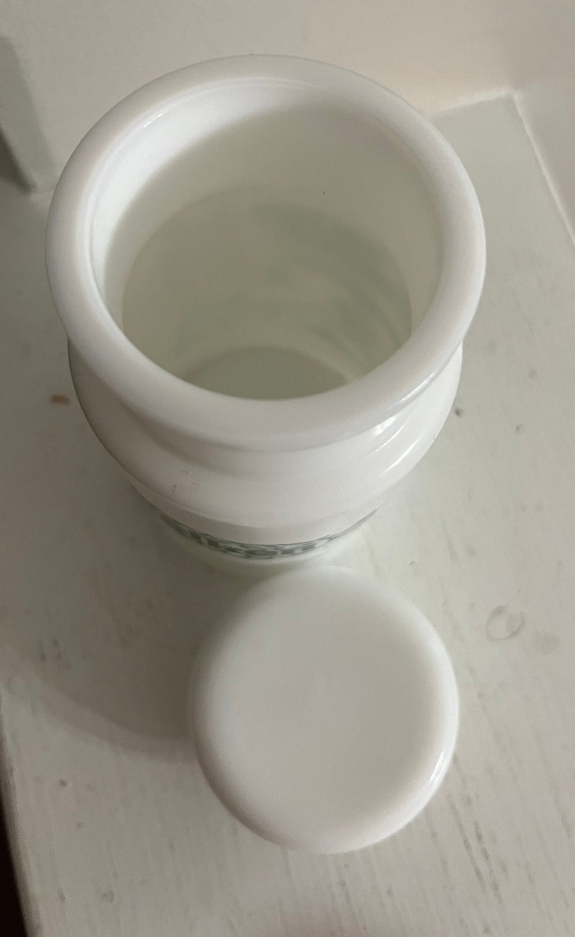 Vintage Italian White Glass Cloves Bottle - Etsy