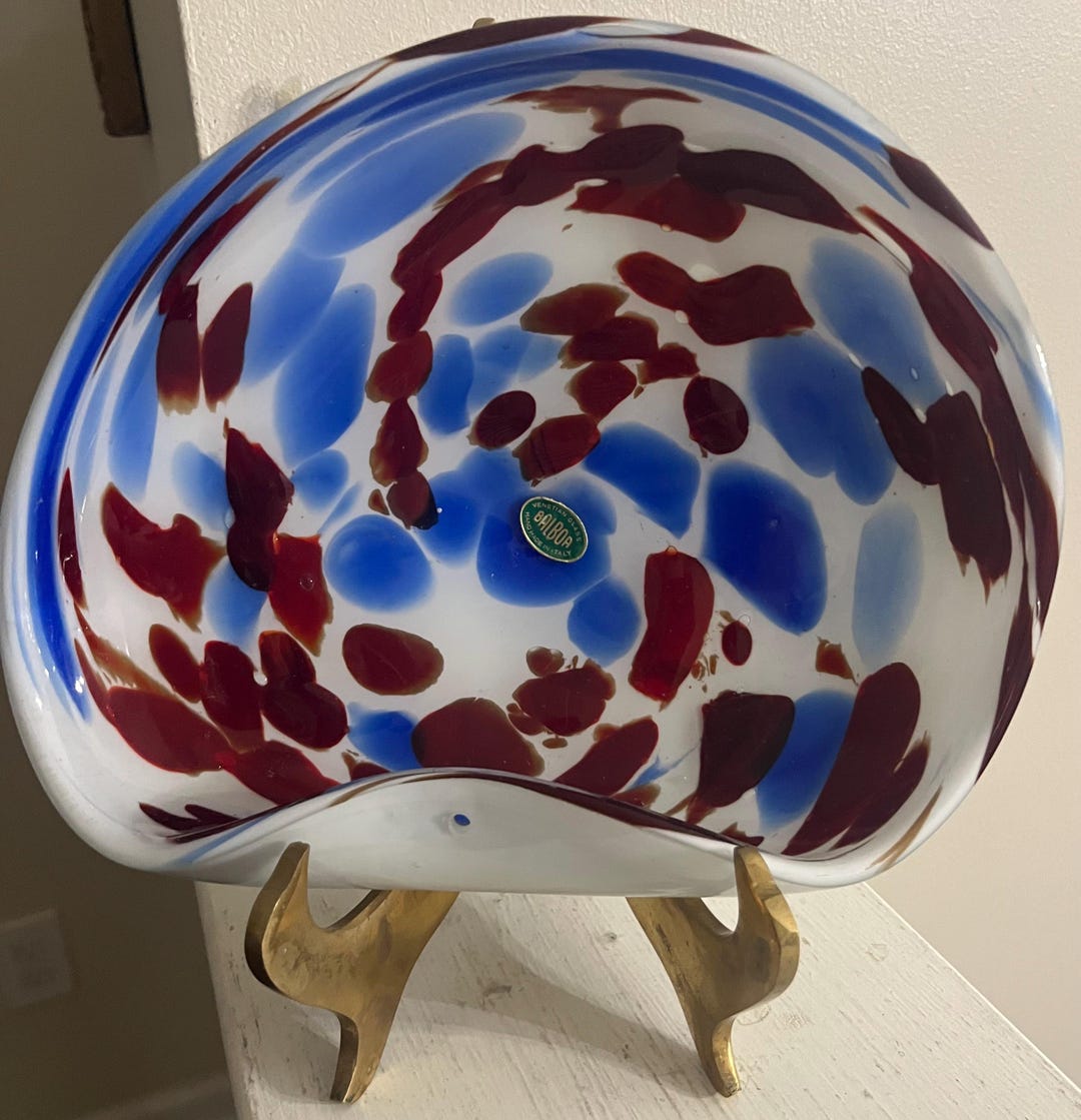 Balboa Venetian Glass Bowl - Etsy