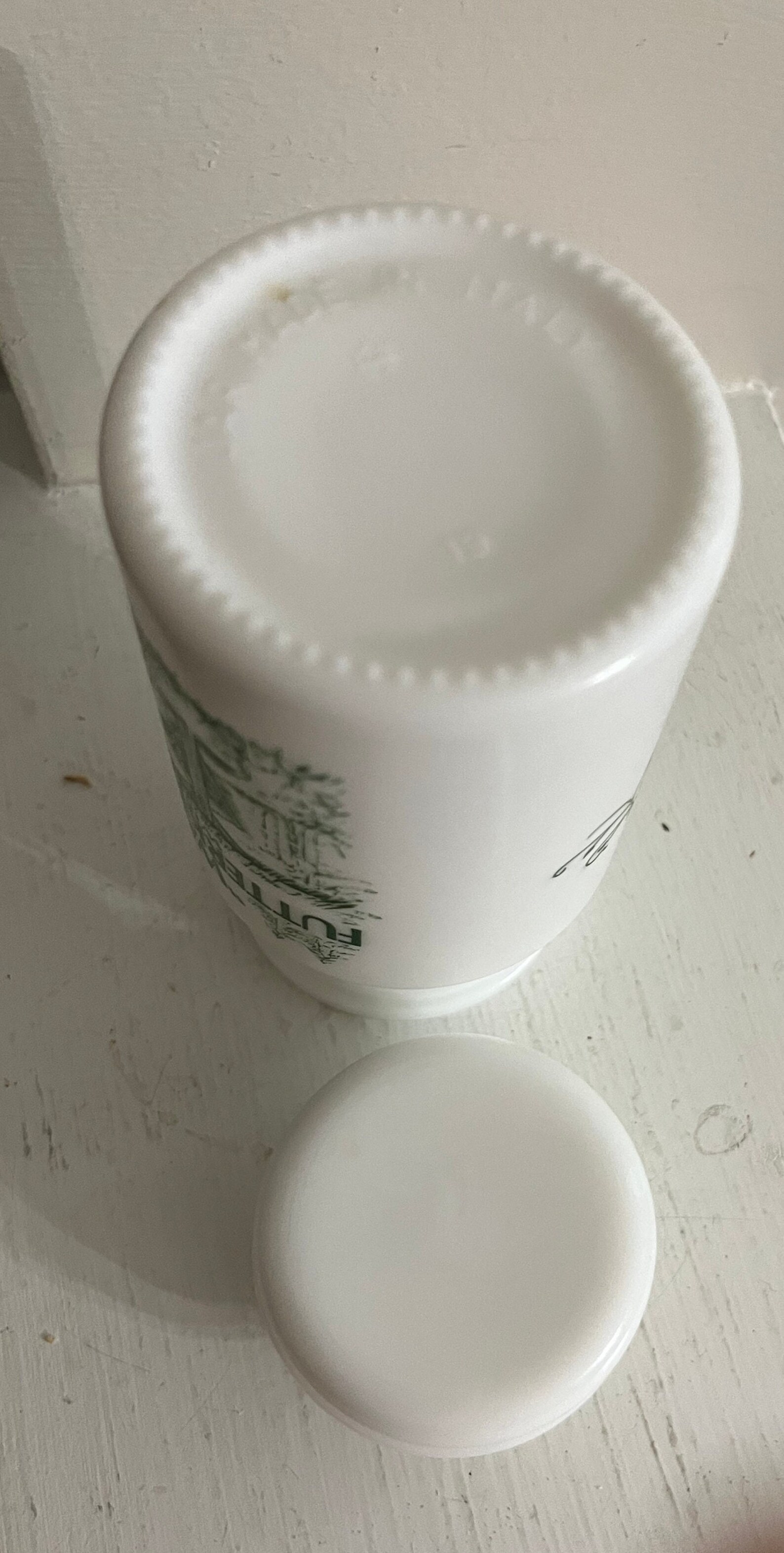 Vintage Italian White Glass Cloves Bottle - Etsy