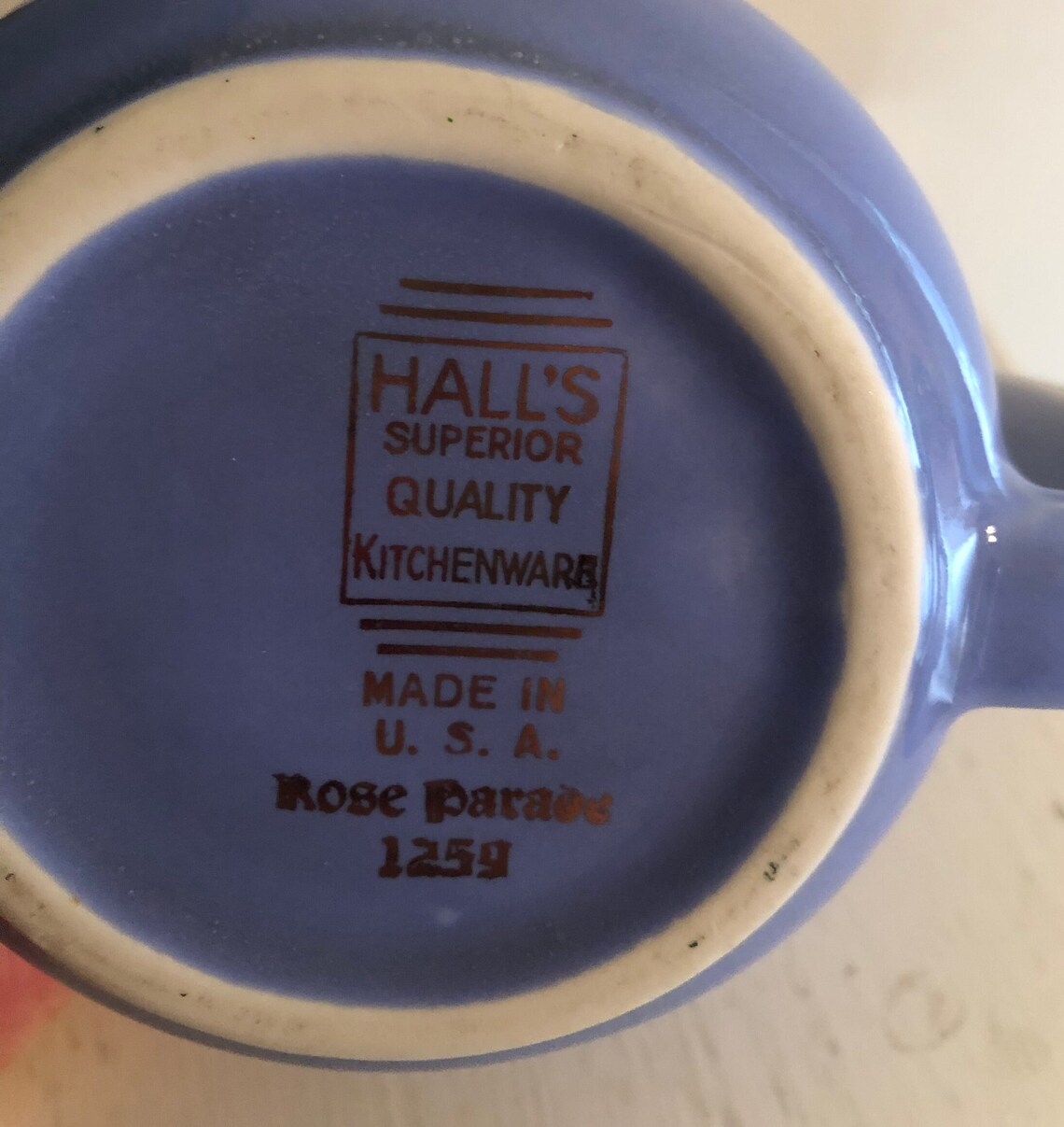 Vintage Halls Superior Quality Kitchenware Rose Parade Creamer and ...