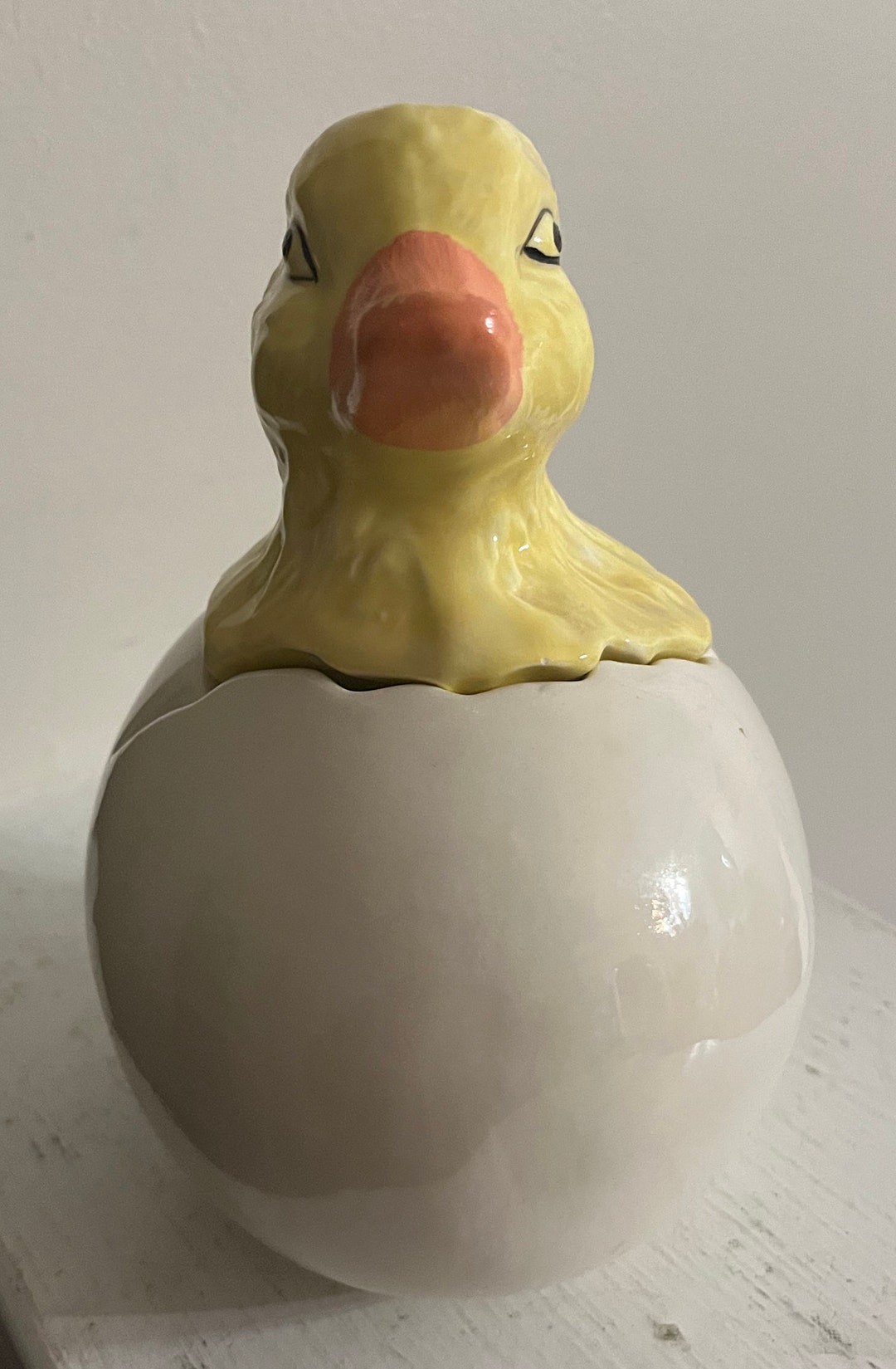 Vintage Ceramic Hatching Duckling Bank - Etsy