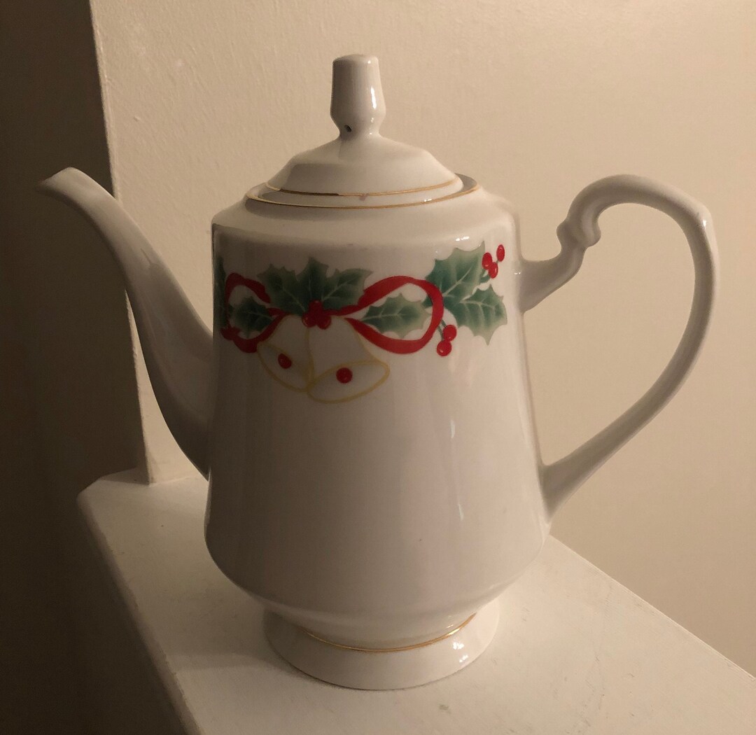 Vintage Sango Noel Christmas Teapot/ Coffee Pot - Etsy
