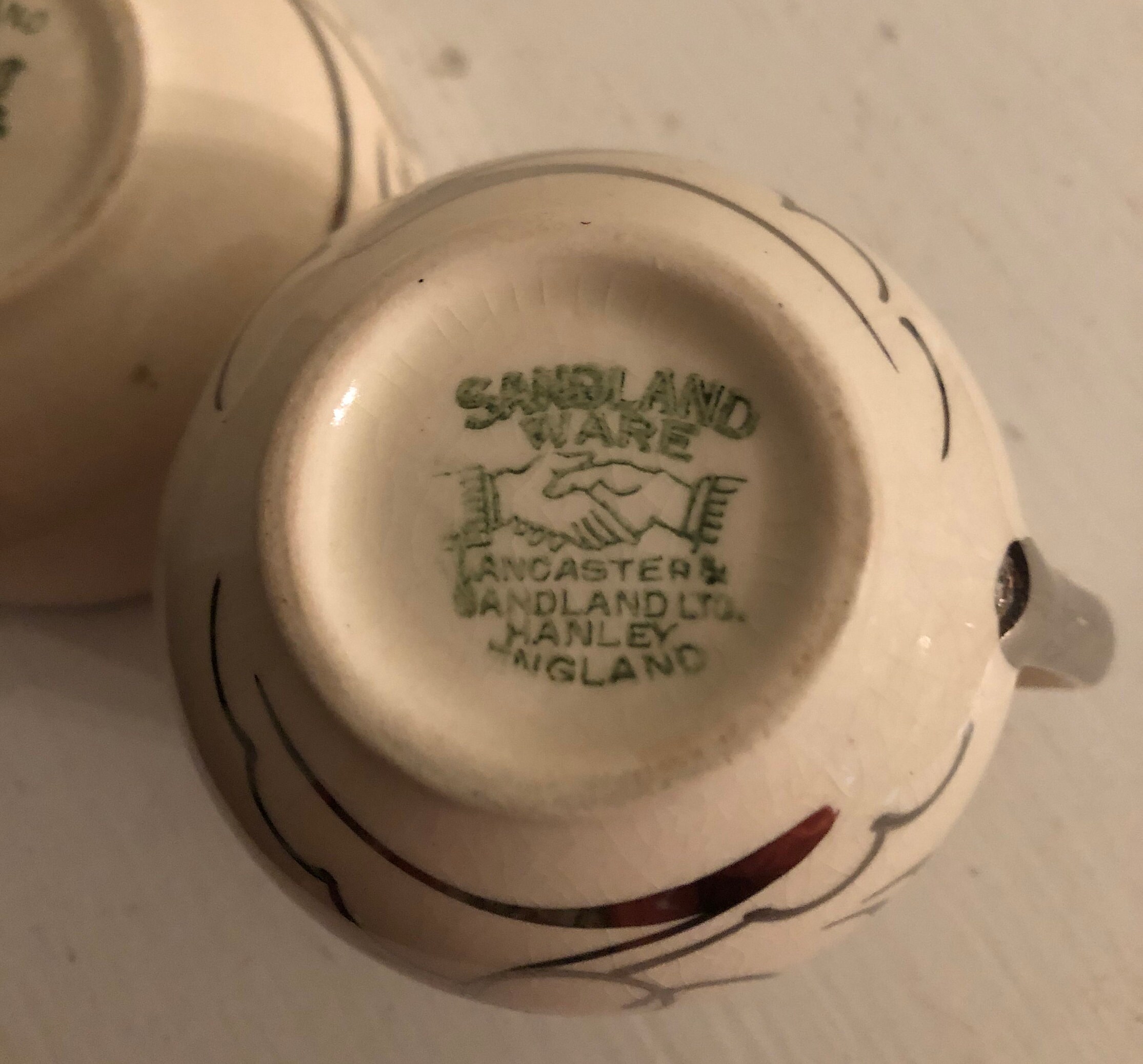 Vintage Sandland Ware Miniature Creamer and Sugar Dish - Etsy