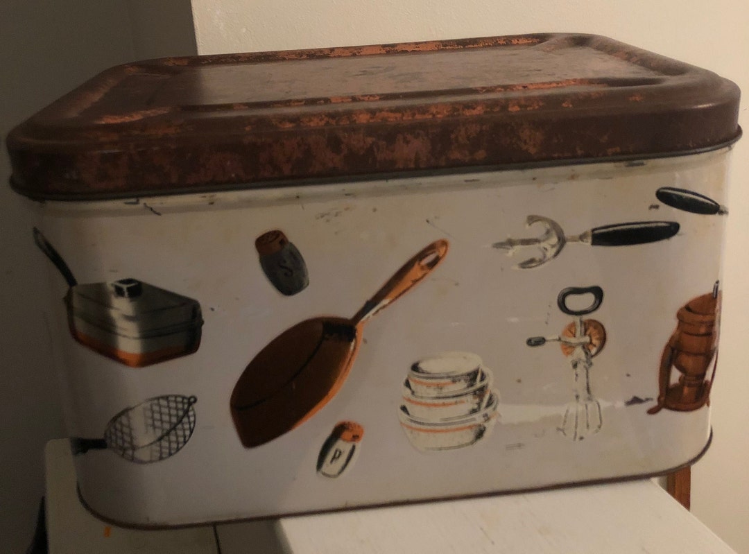 Vintage Weibro Copper and Aluminum Bread Box - Etsy