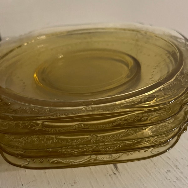 Yellow Glass Plate - Etsy